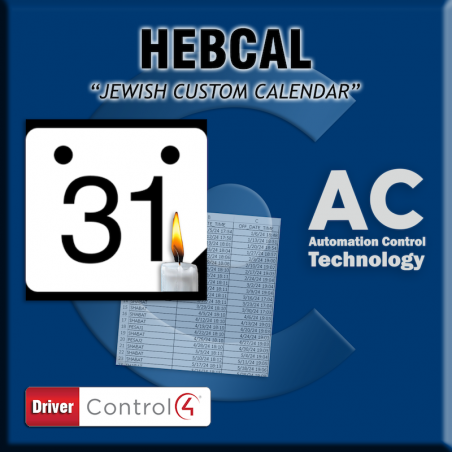 Control4 Driver HebCal